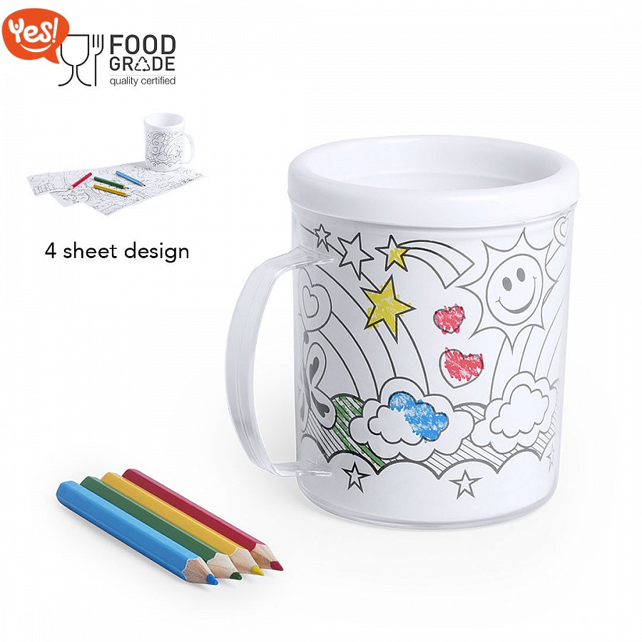 Tazza personalizzabile da colorare | Logo Personalizzato | Da 0,99€