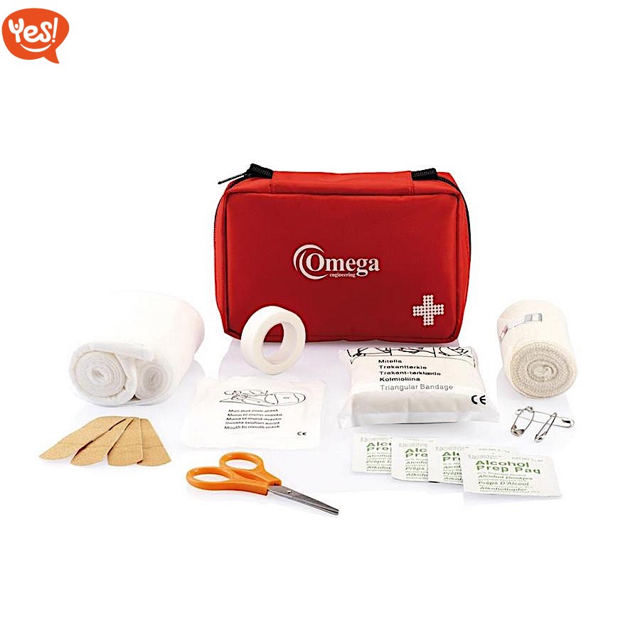 Kit pronto soccorso 24 pezzi | Logo Personalizzato | Da 14,45€