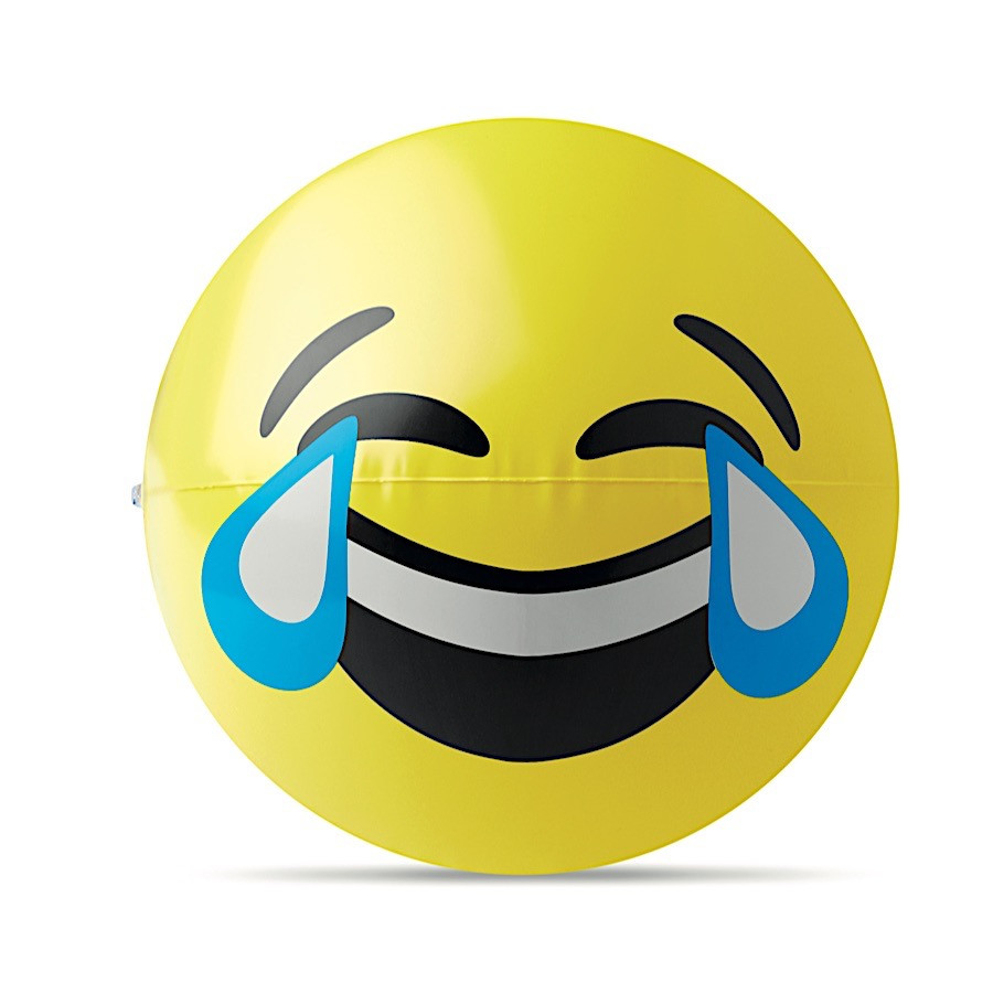 Pallone emoticon che ride alle lacrime | Logo Personalizzato | Da 2,04€